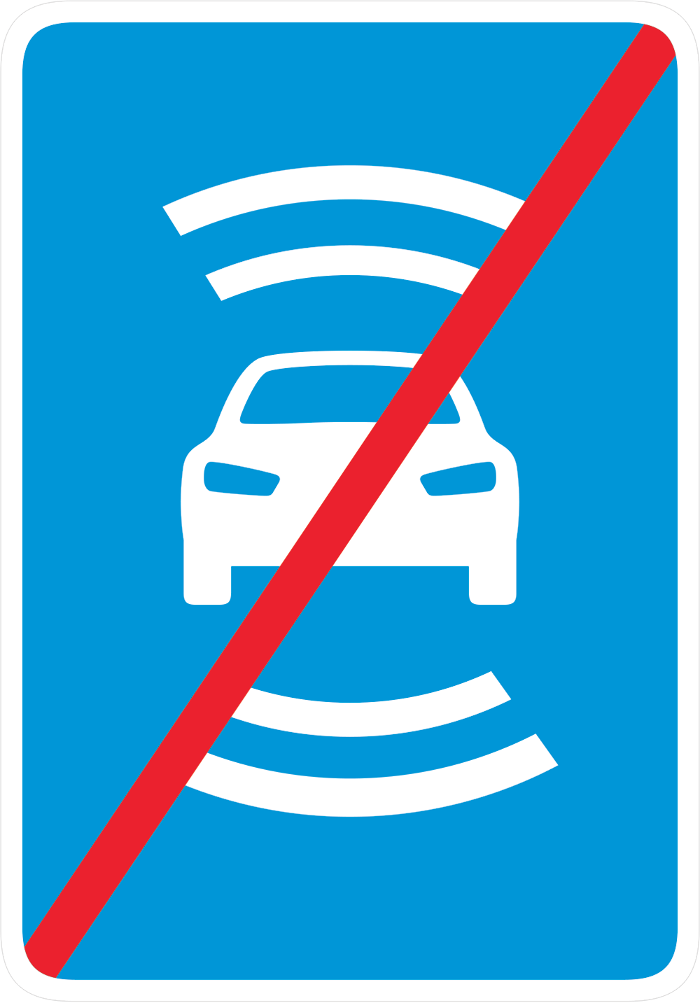 Autonomous Cars road sign