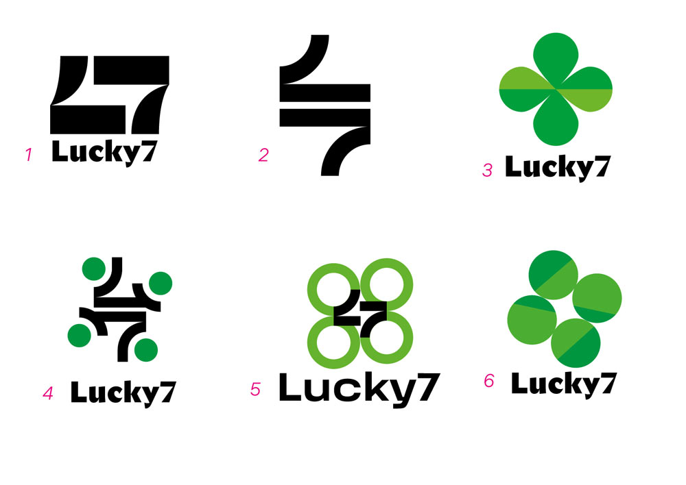 The making of the Lucky 7 logo