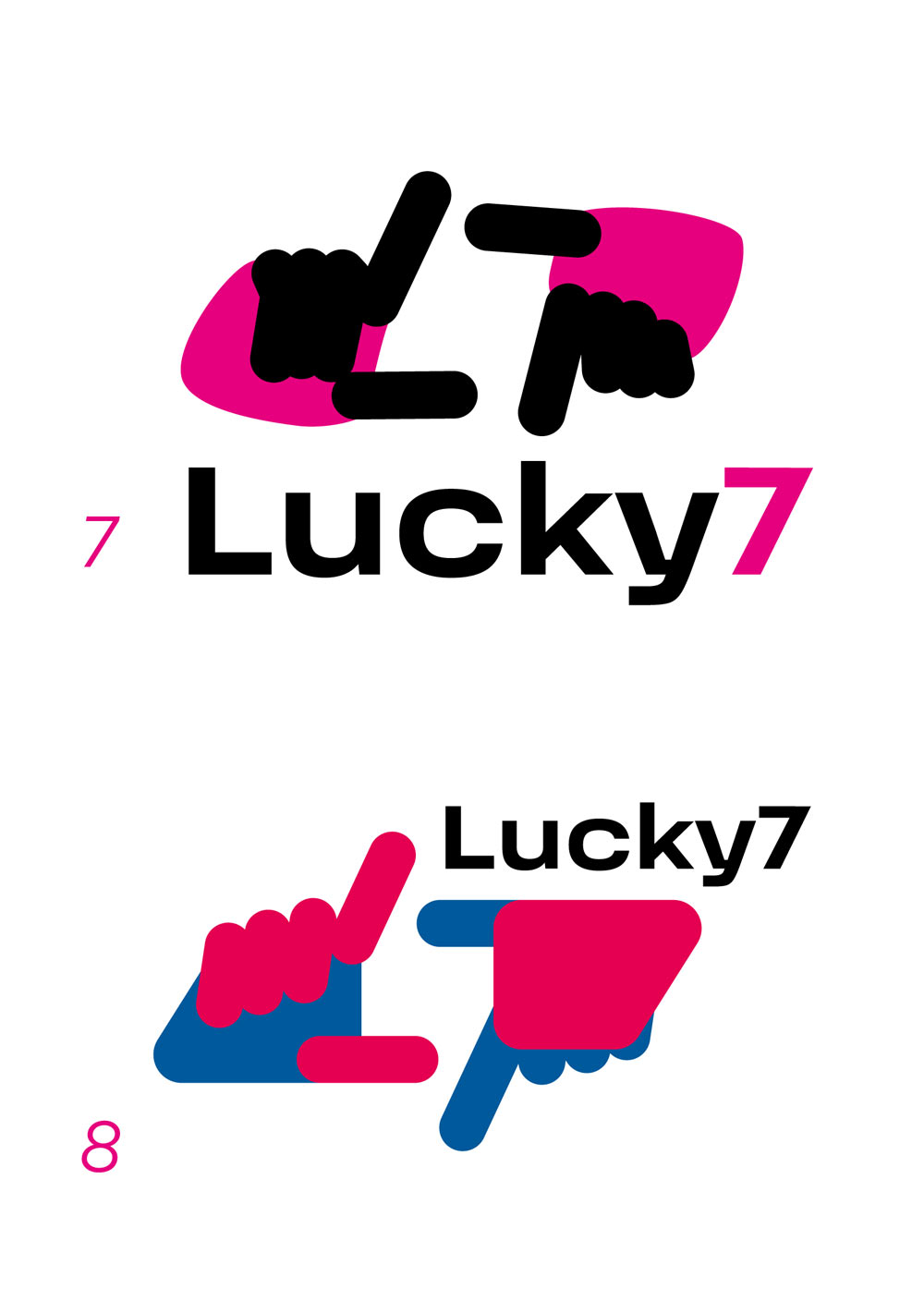 The making of the Lucky 7 logo