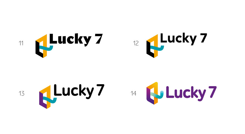 The making of the Lucky 7 logo