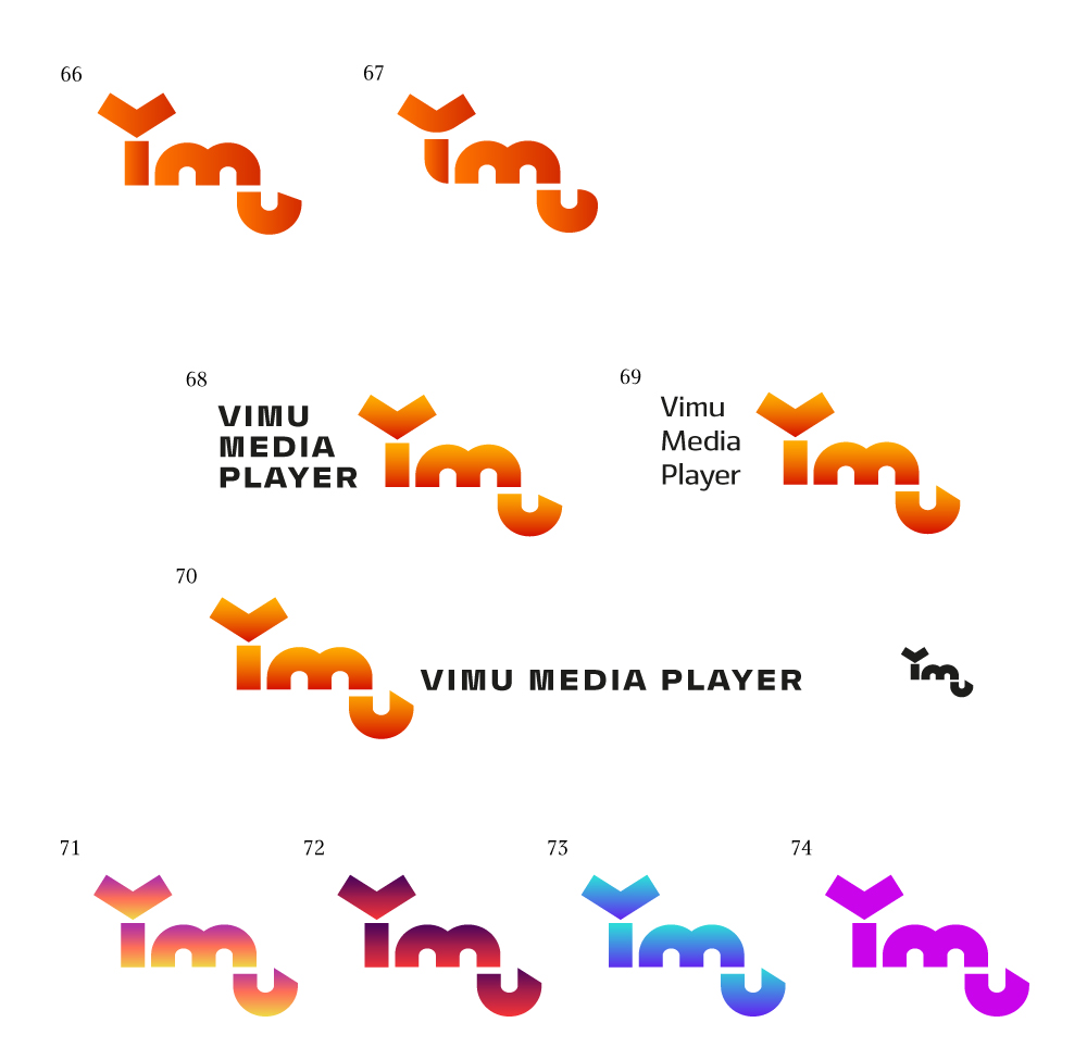 The making of the Vimu media player logo